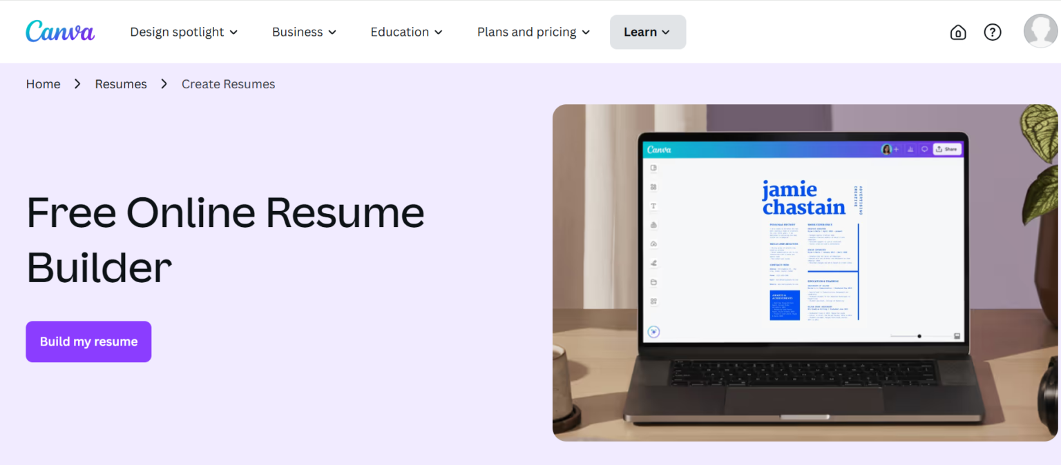 Best Free Online Resume Makers in 2025 | Top CV Builders to Create Your ...